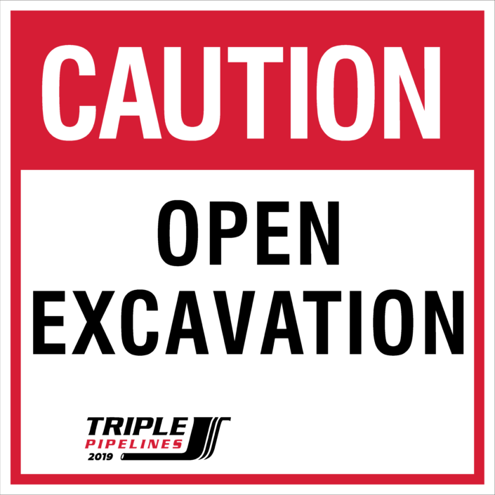 Caution Open Excavation - Legacy Signs and Graphics