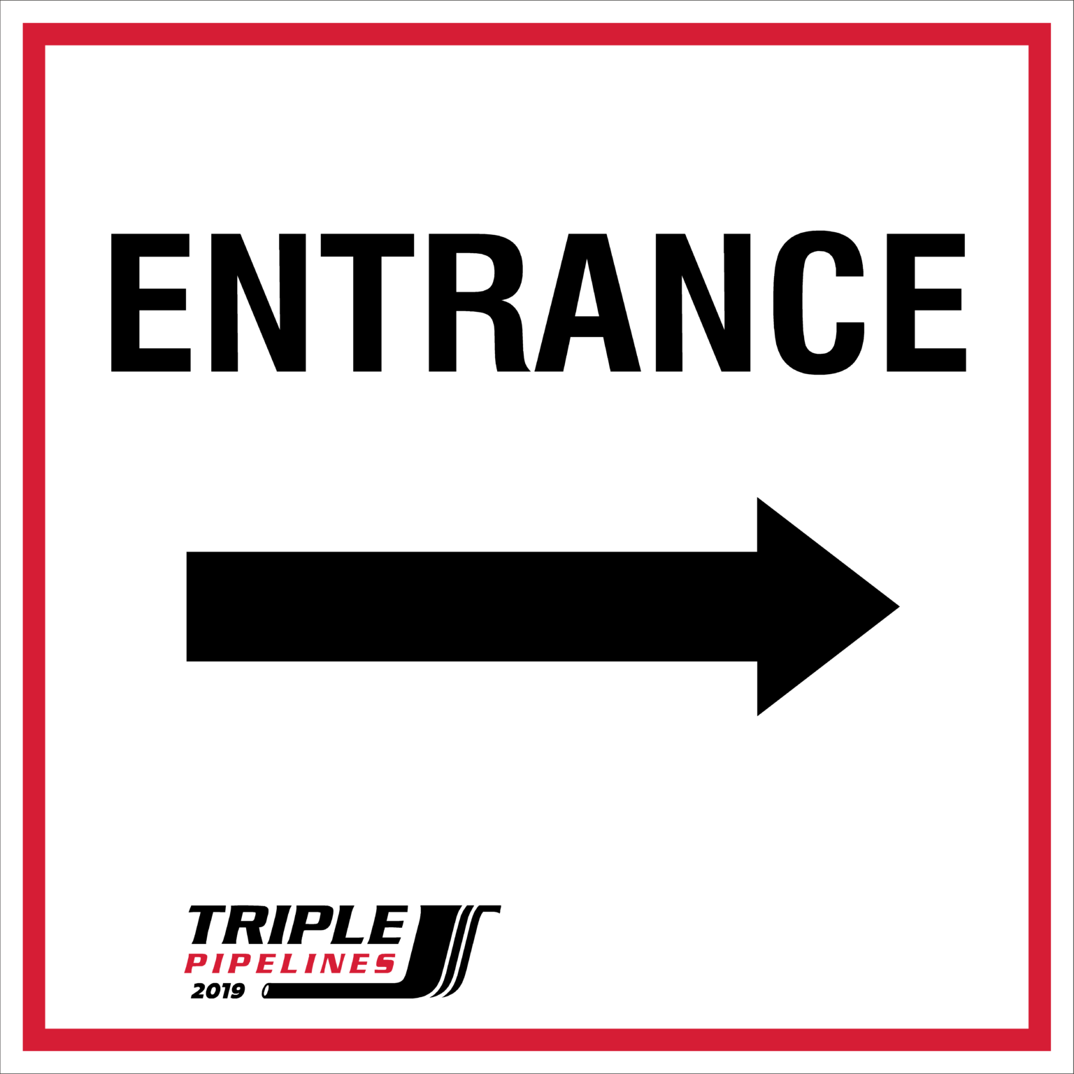 Entrance (Arrow Right) - Legacy Signs and Graphics